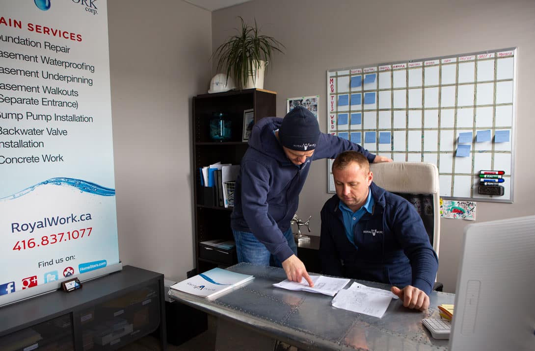 Wet Basement Waterproofing Burlington | Royal Work